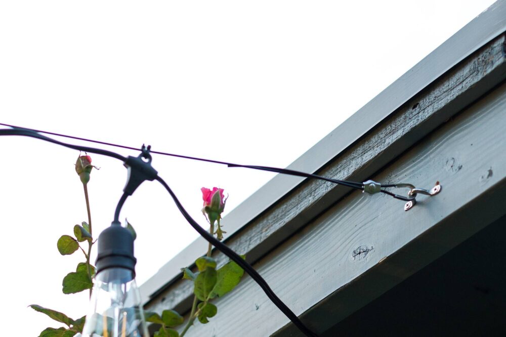 DIY: How to Hang cafe string lights - Diana Elizabeth Steffen