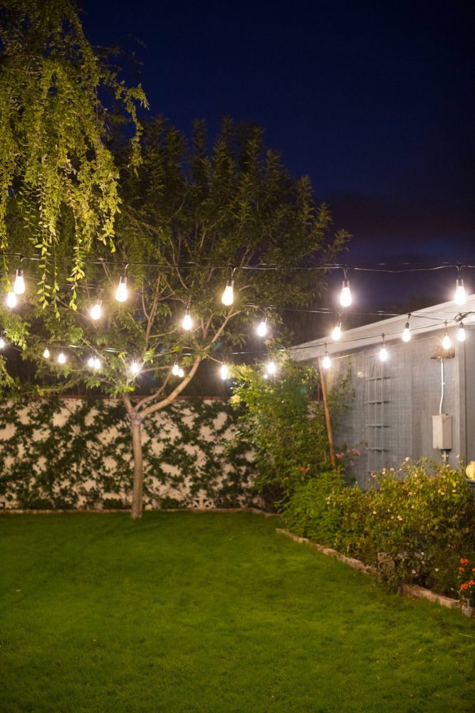 DIY: How to Hang cafe string lights – Diana Elizabeth Blog