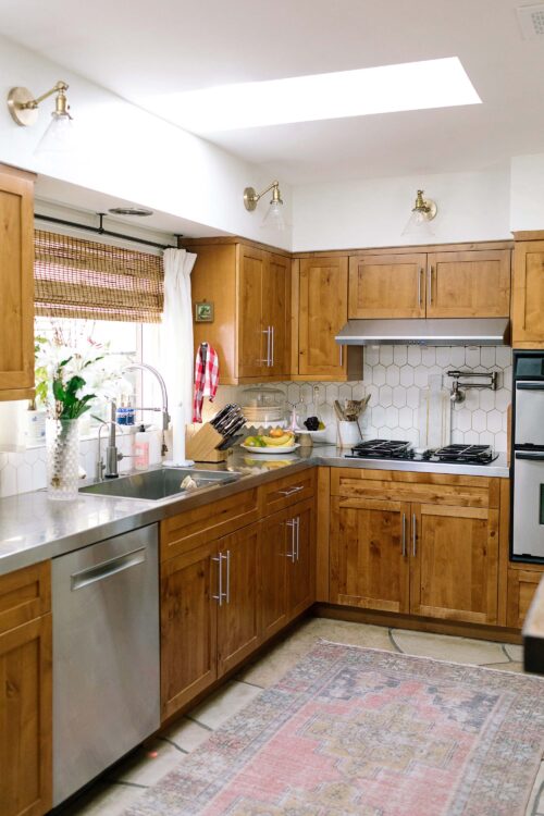 Wall Sconces in the Kitchen - Diana Elizabeth