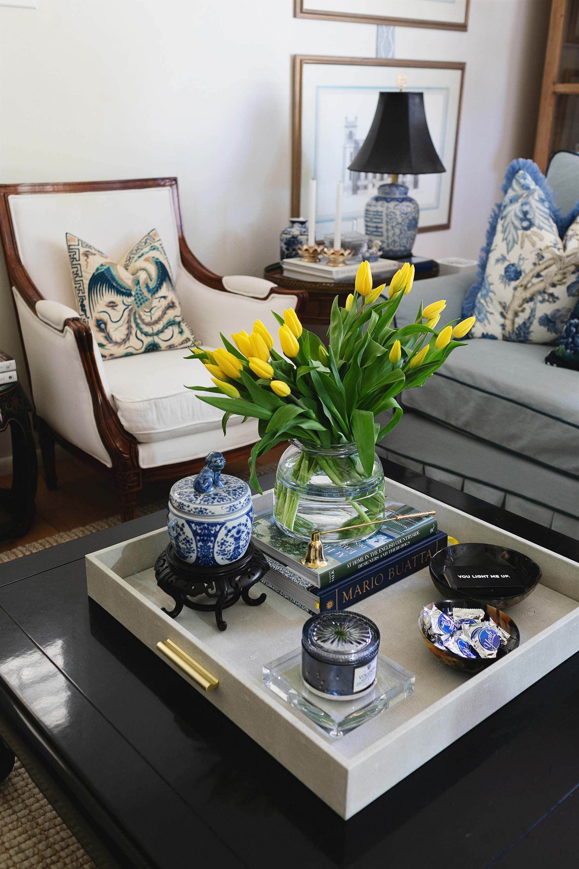 Styling A Large Square Coffee Table Diana Elizabeth